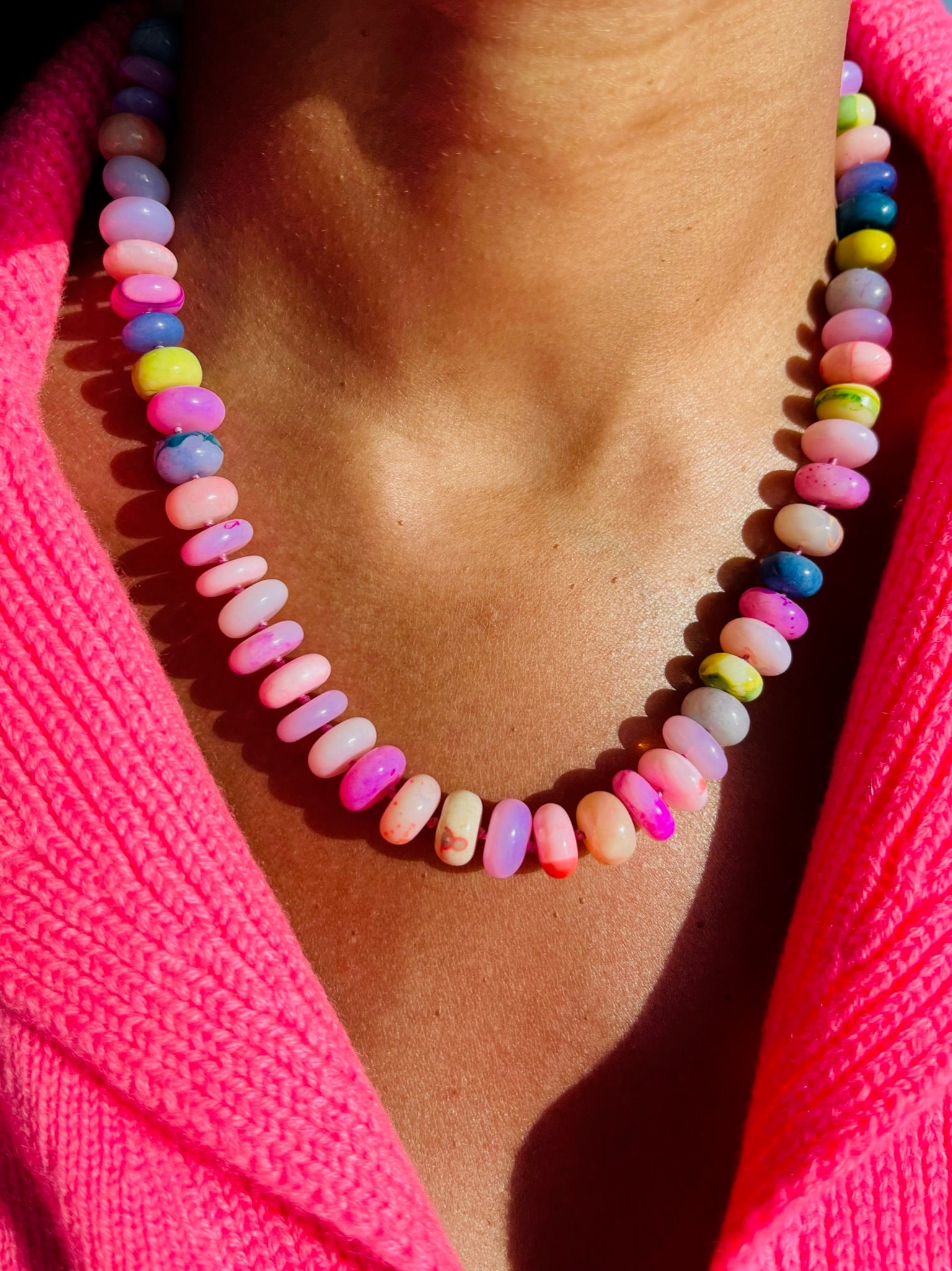 Chunky Opal Tutti Frutti Necklace – Bon Bon Jewellery Club